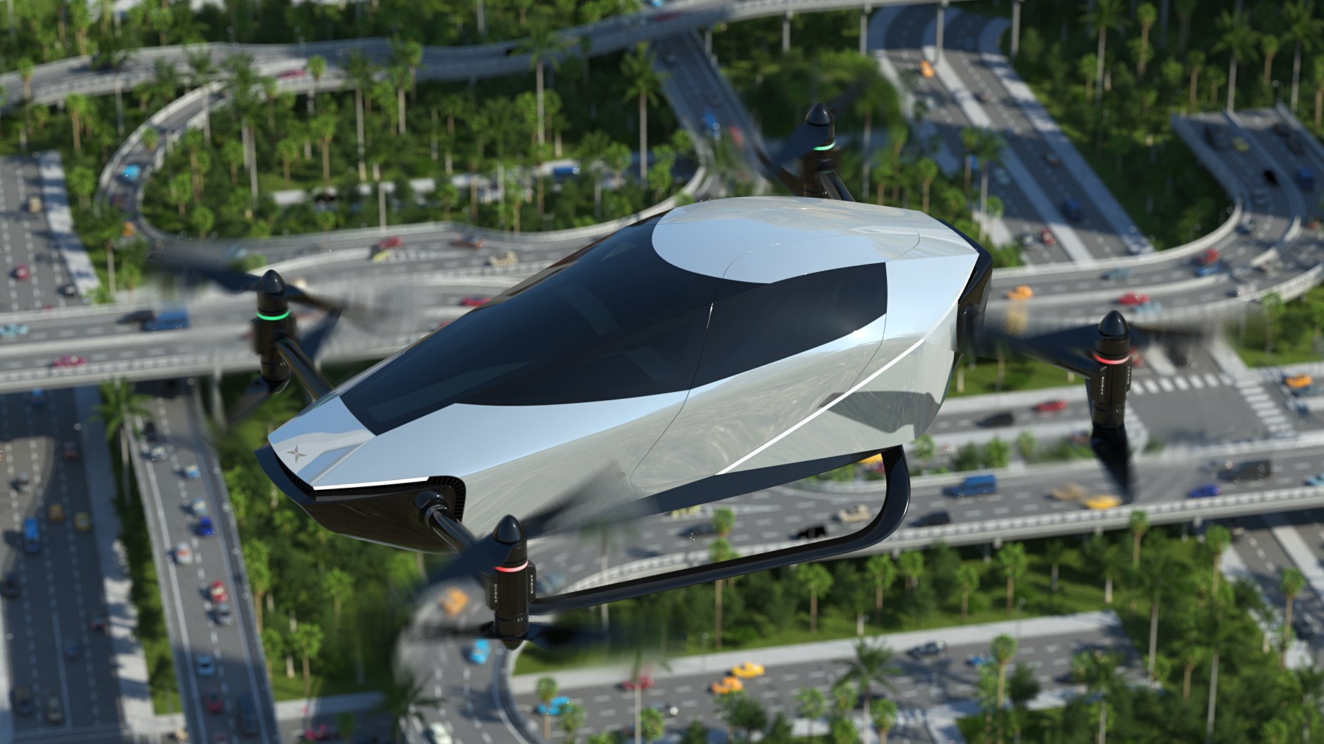 Evtol Flying Car Xpeng X2 3D model - TurboSquid 2003729