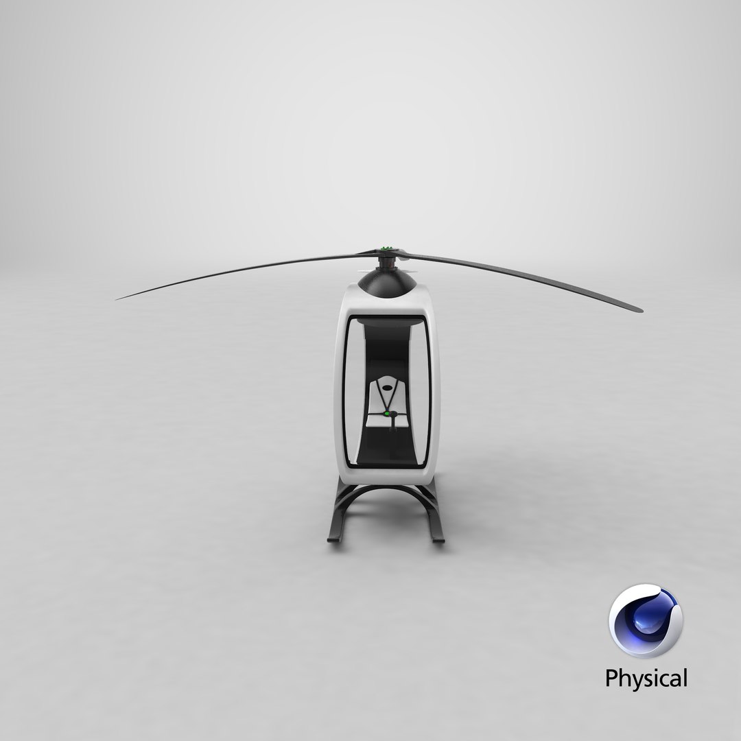 3D Cartoon Copter - TurboSquid 1280829