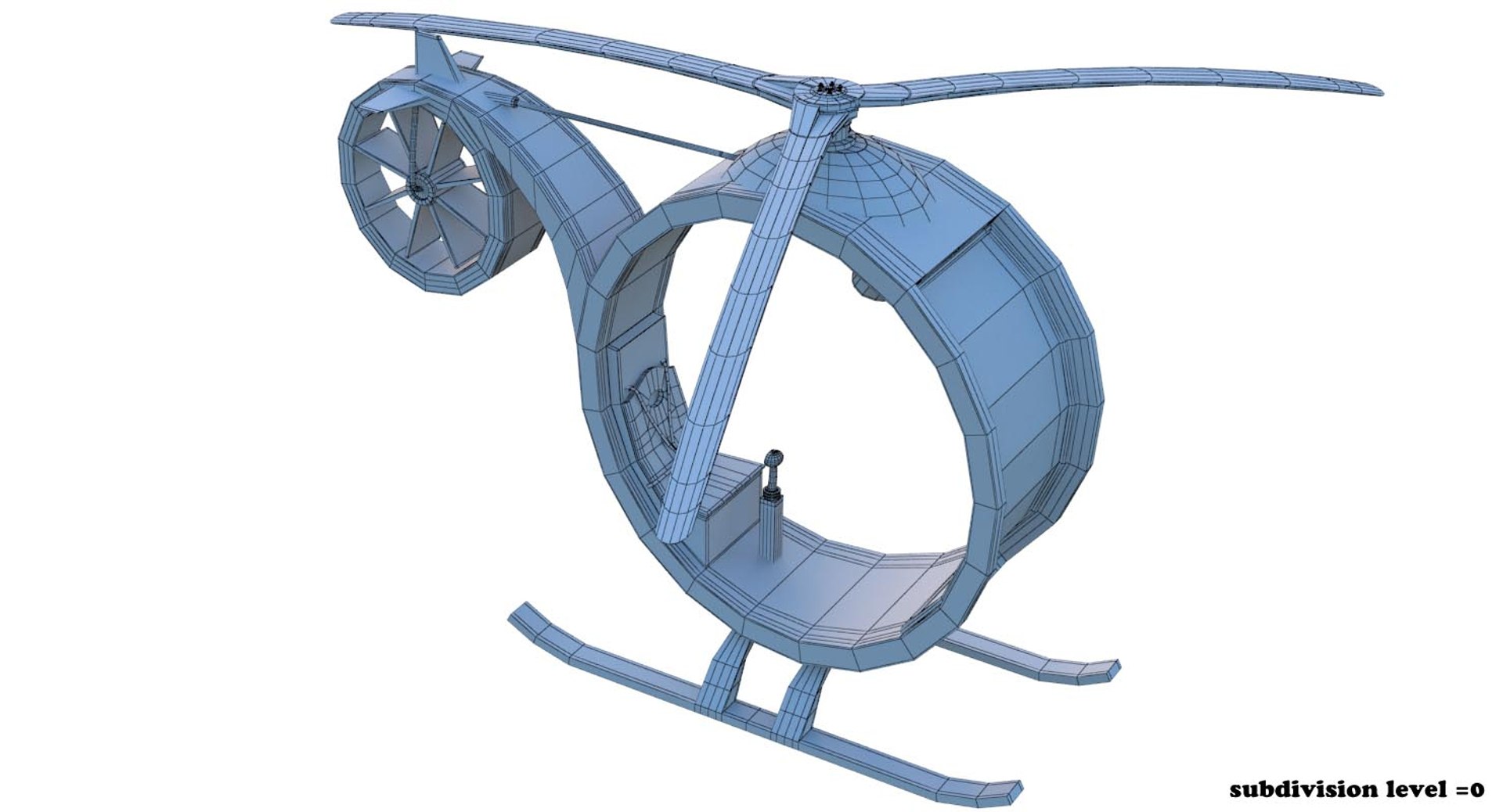 3D Cartoon Copter - TurboSquid 1280829