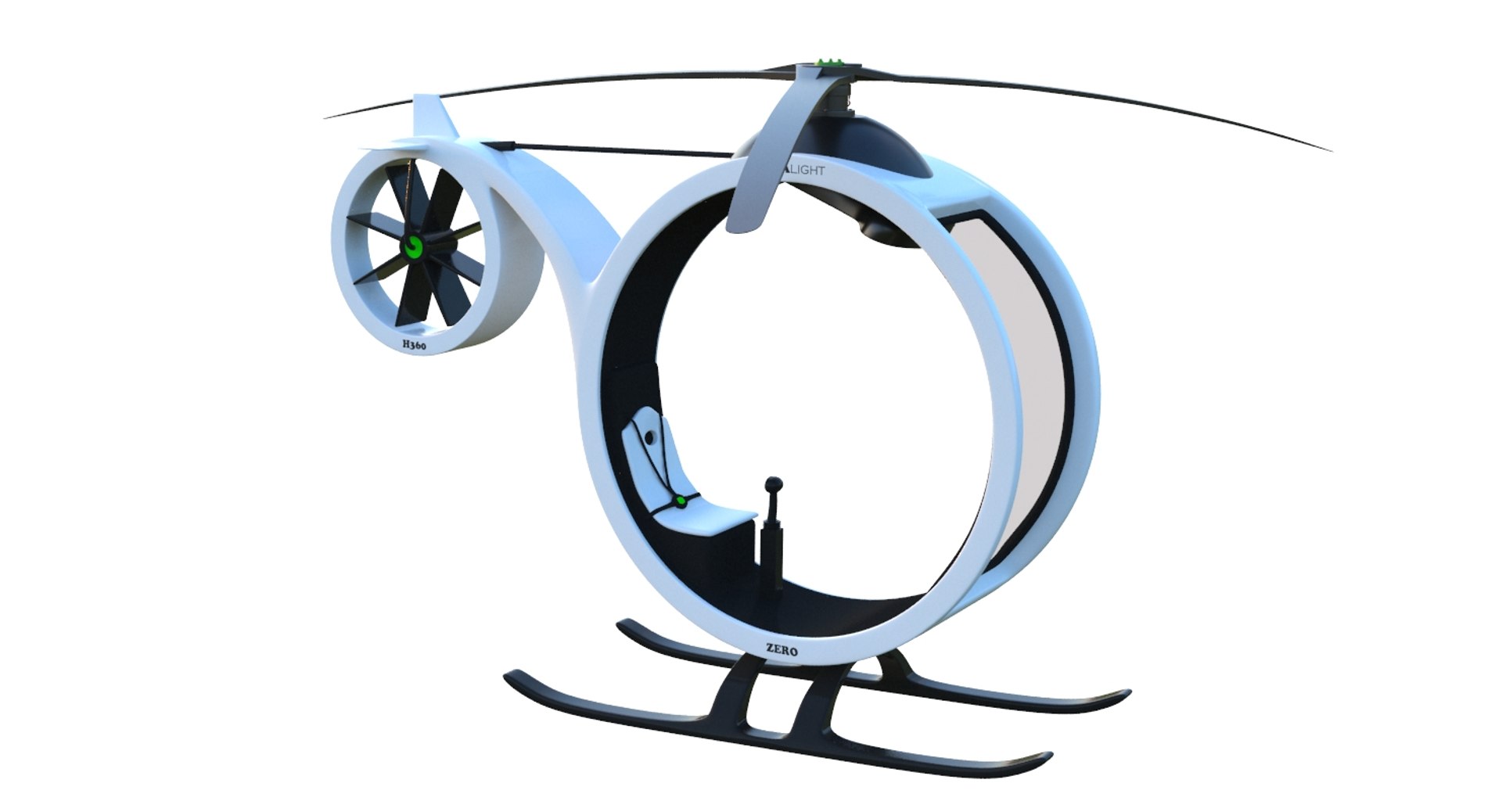 3D Cartoon Copter - TurboSquid 1280829