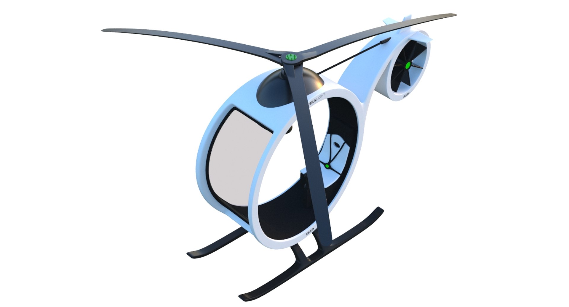 3D Cartoon Copter - TurboSquid 1280829