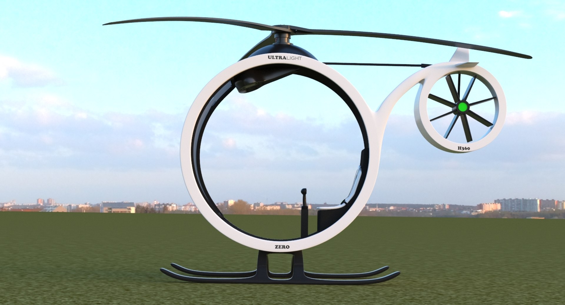 3D Cartoon Copter - TurboSquid 1280829