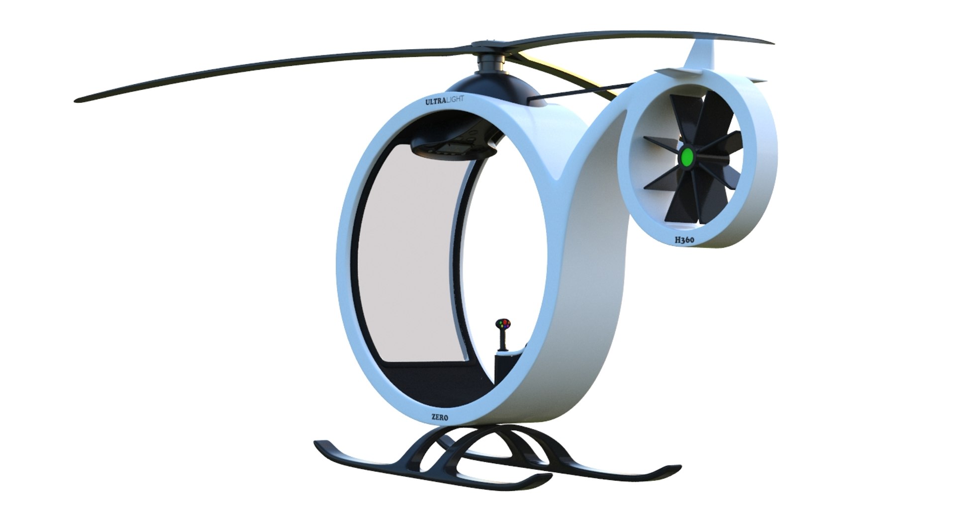 3D Cartoon Copter - TurboSquid 1280829