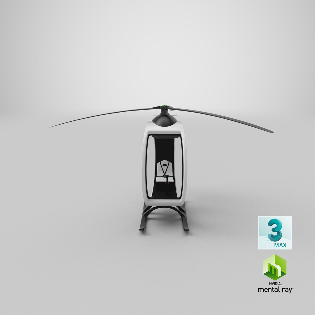3D Cartoon Copter - TurboSquid 1280829