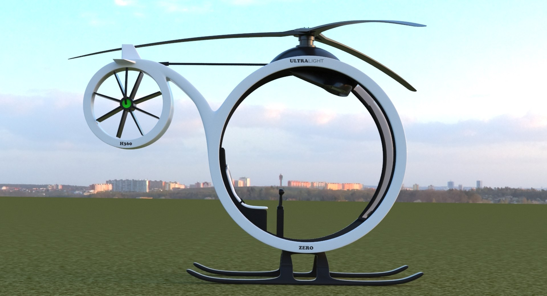 3D Cartoon Copter - TurboSquid 1280829
