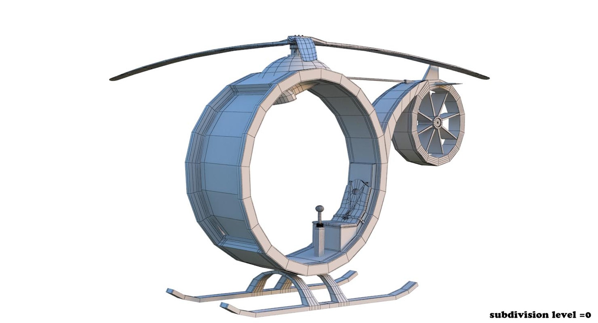 3D Cartoon Copter - TurboSquid 1280829