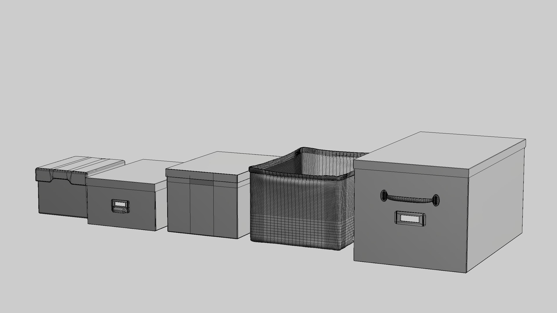 3D Model Storage Boxes 02 - TurboSquid 1879556