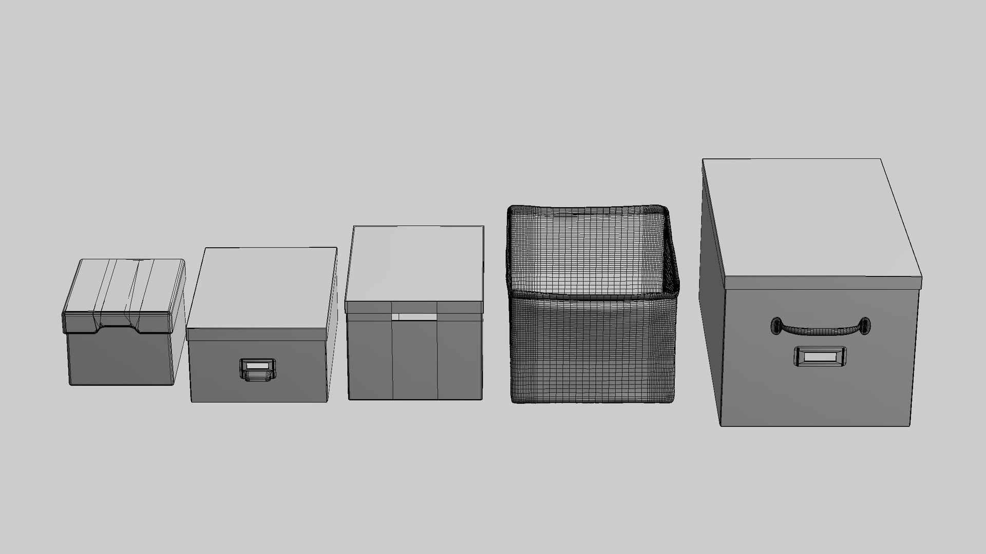 3D Model Storage Boxes 02 - TurboSquid 1879556