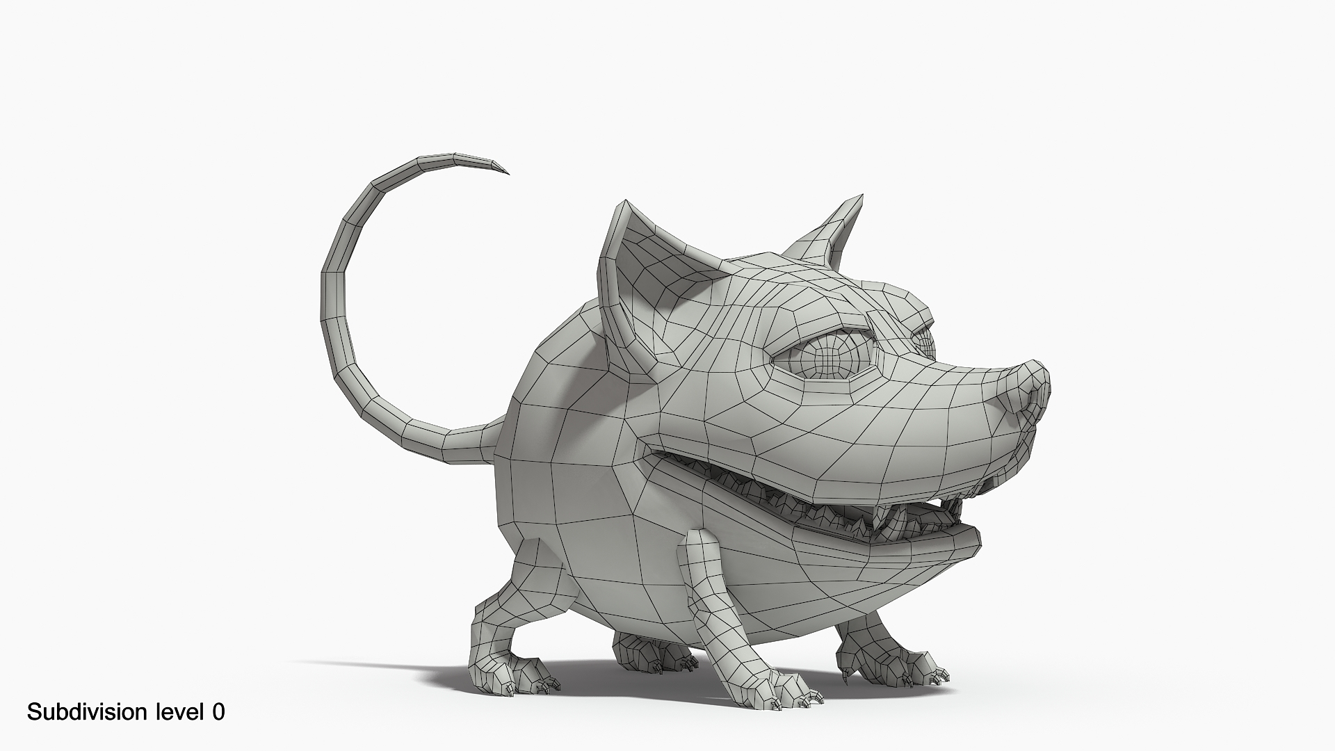 3d Fox Character Rig Model