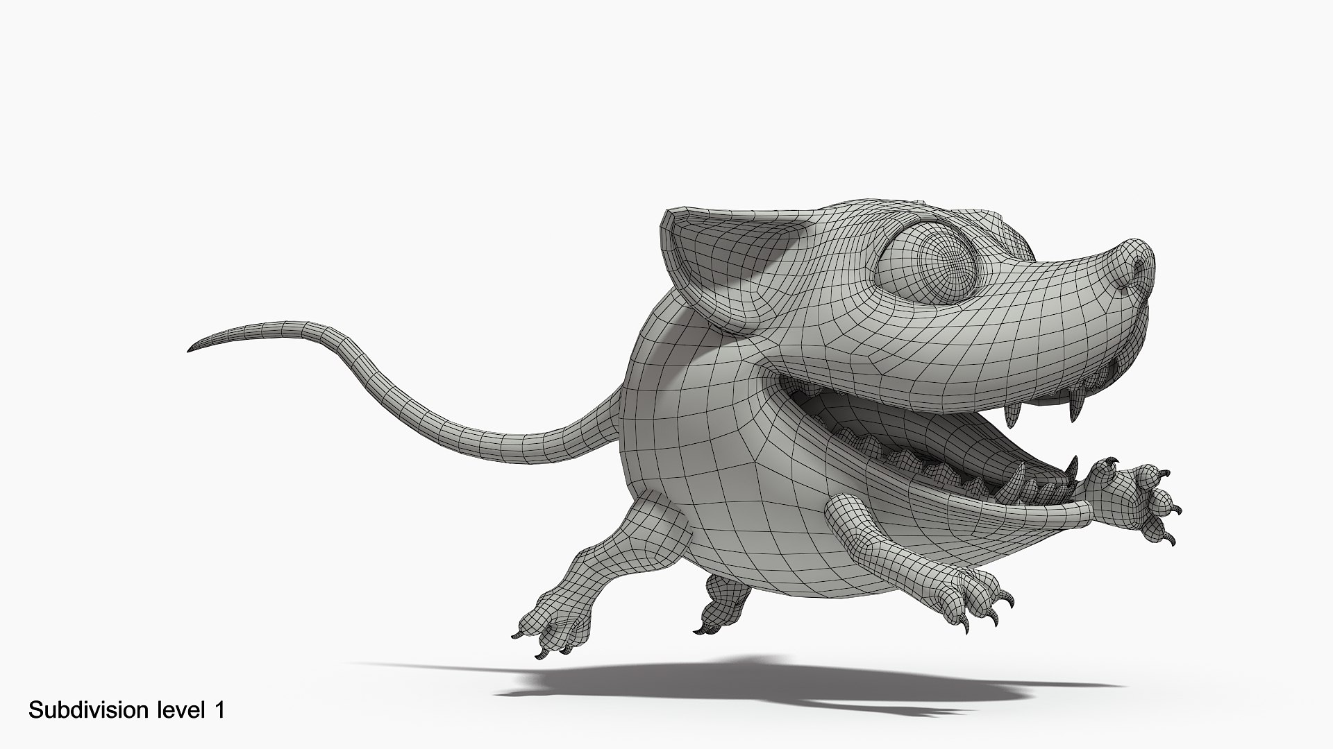 3d Fox Character Rig Model