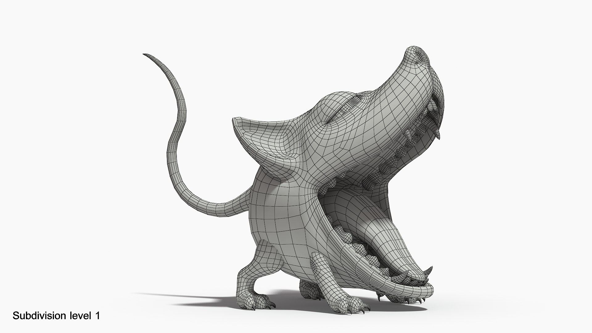 3d Fox Character Rig Model