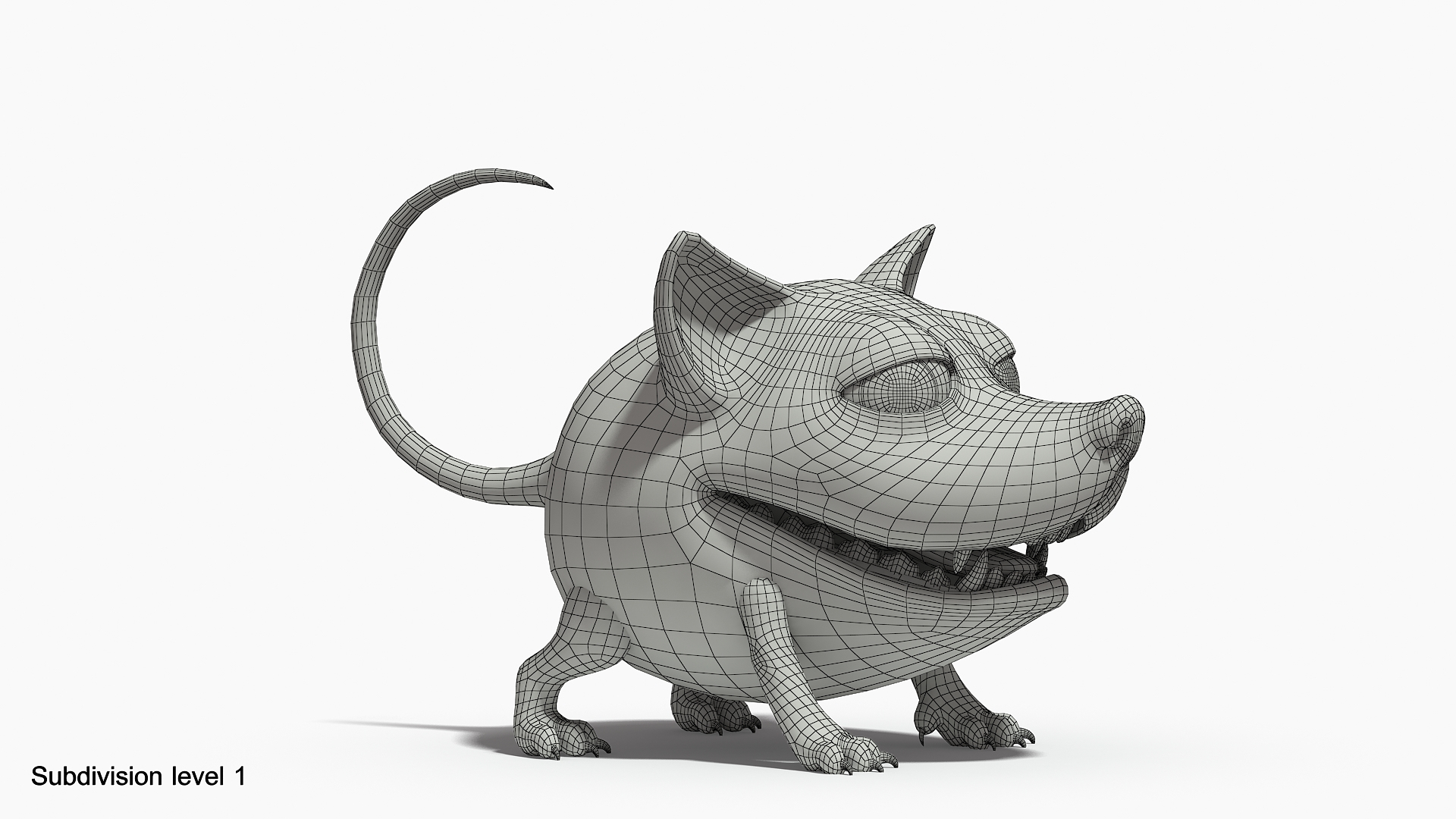 3d Fox Character Rig Model