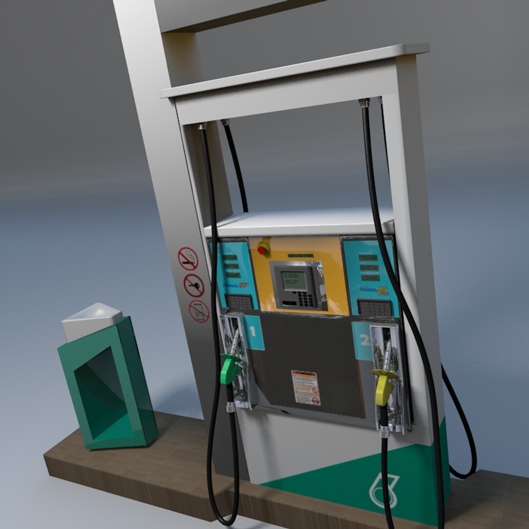 Petronas Fuel Dispenser Unit 3d Blend