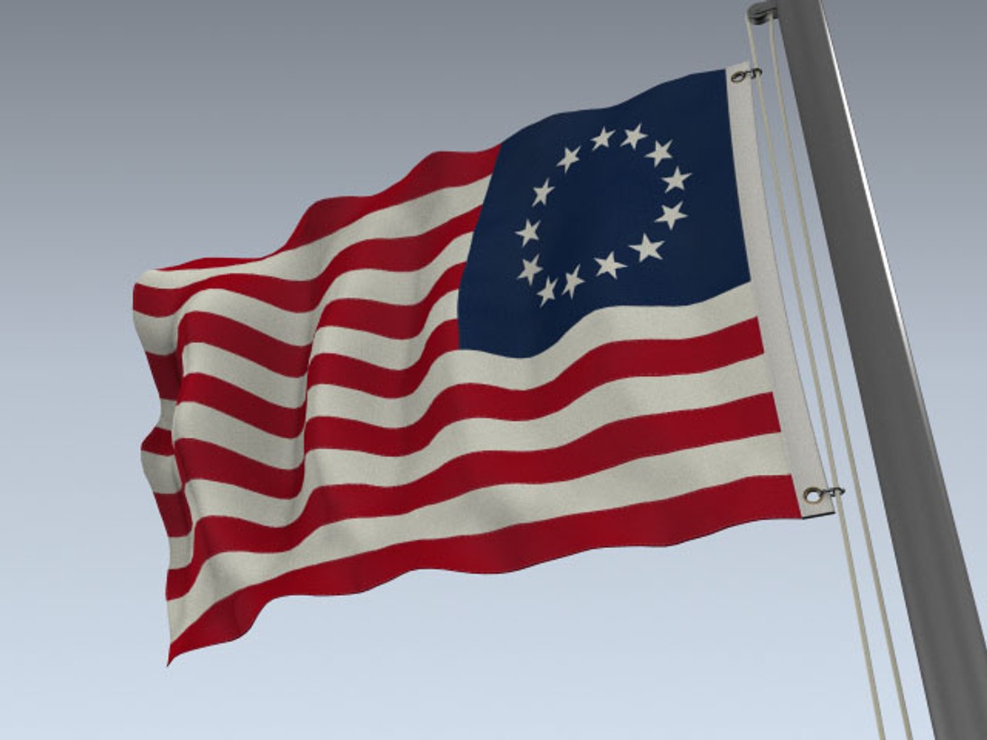 3ds max flag betsy ross
