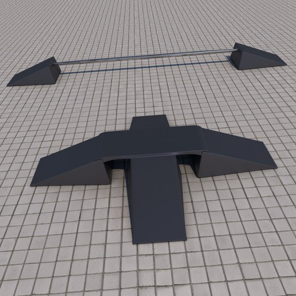 Skate portable ramps 3D - TurboSquid 1187699