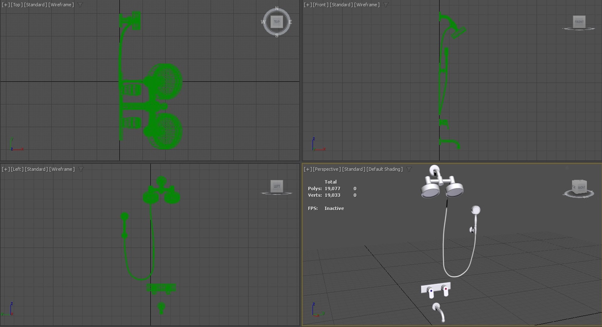 3D Model Shower Set N2 - TurboSquid 2295707