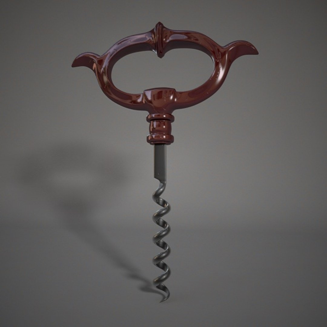 Corkscrew Cork Screw C4d