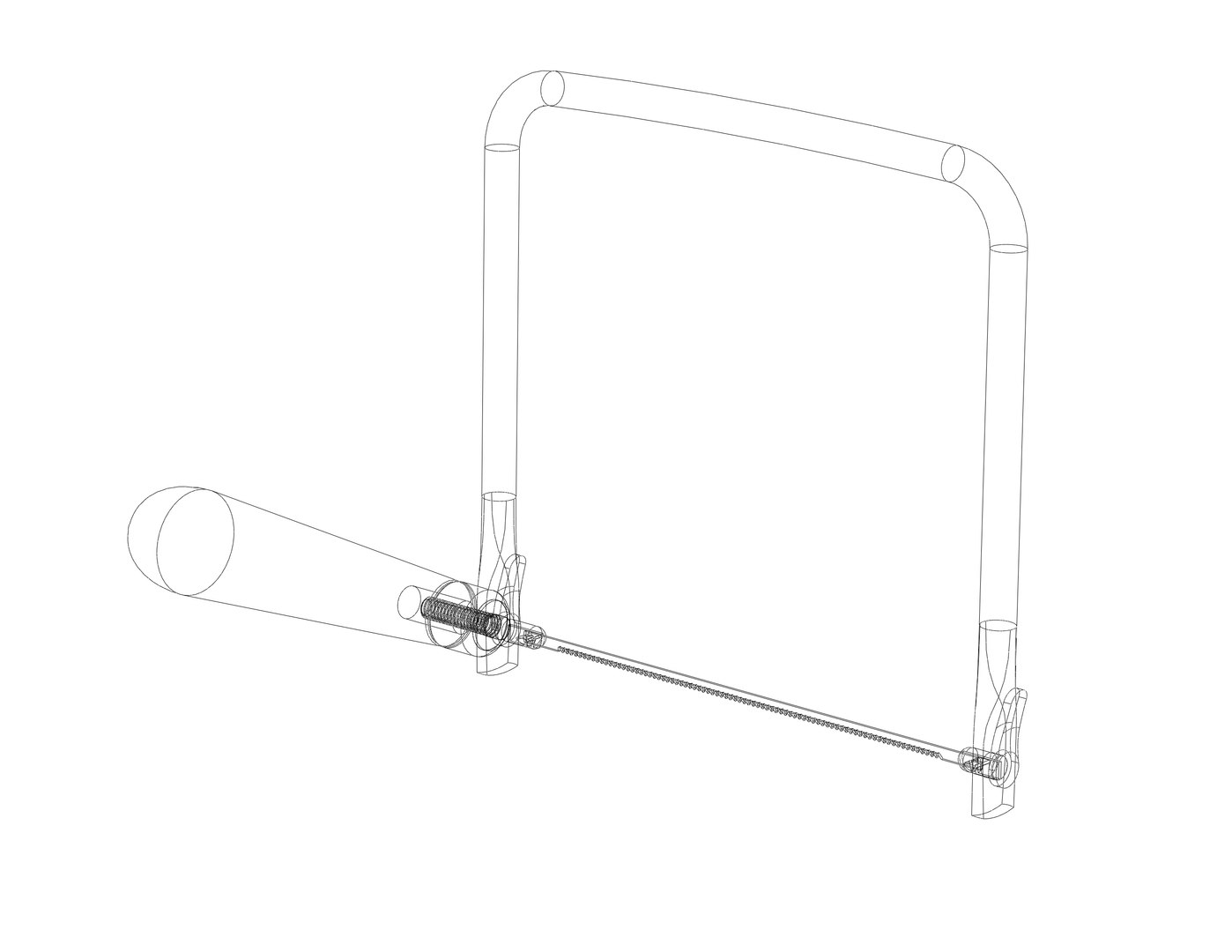 3D Wood Coping Saw 160 Mm Model - TurboSquid 2177128