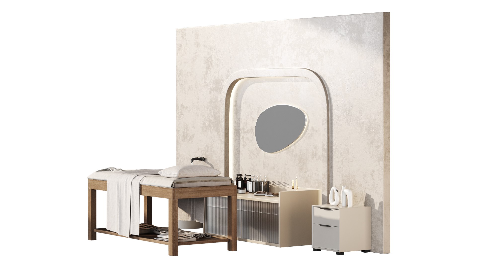 3D Modern Spa And Accessories Model - TurboSquid 2295004