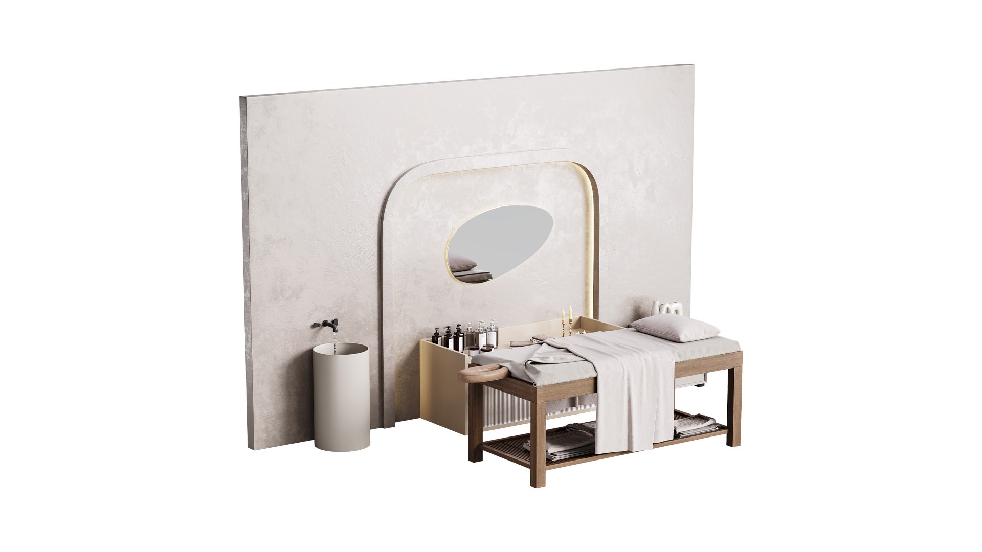 3D Modern Spa And Accessories Model - TurboSquid 2295004