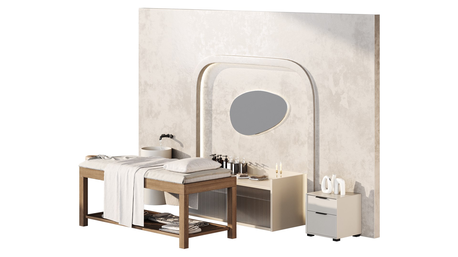 3D Modern Spa And Accessories Model - TurboSquid 2295004