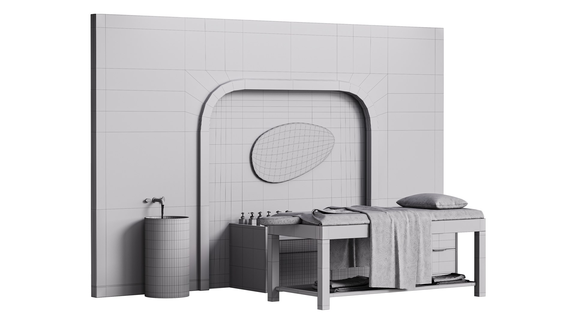 3D Modern Spa And Accessories Model - TurboSquid 2295004