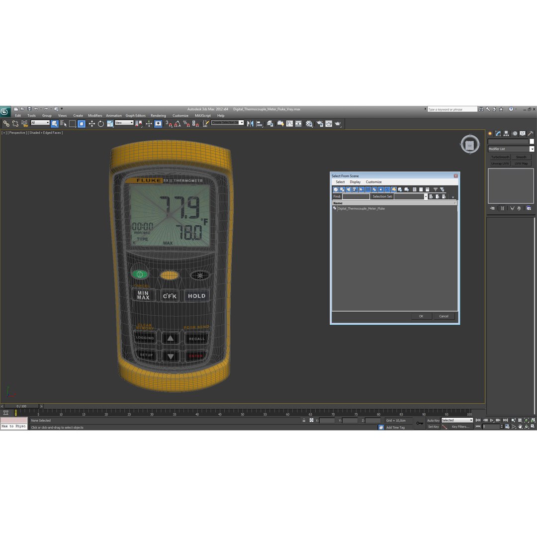 3d Digital Thermocouple Meter Fluke Model