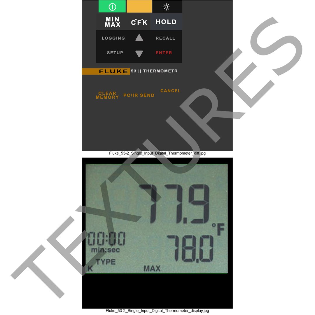 3d Digital Thermocouple Meter Fluke Model