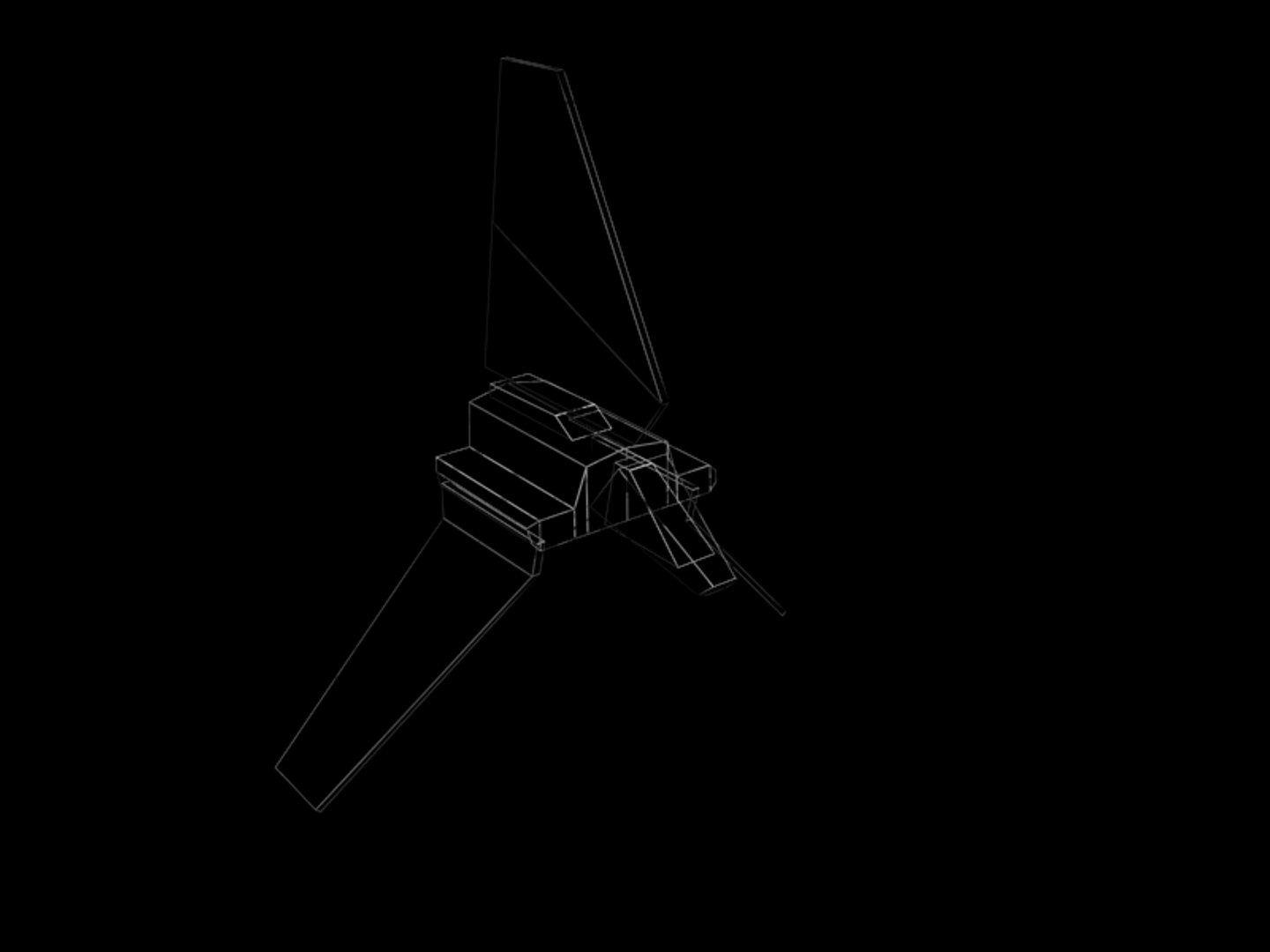 3d Model Imperial Lambda Shuttle