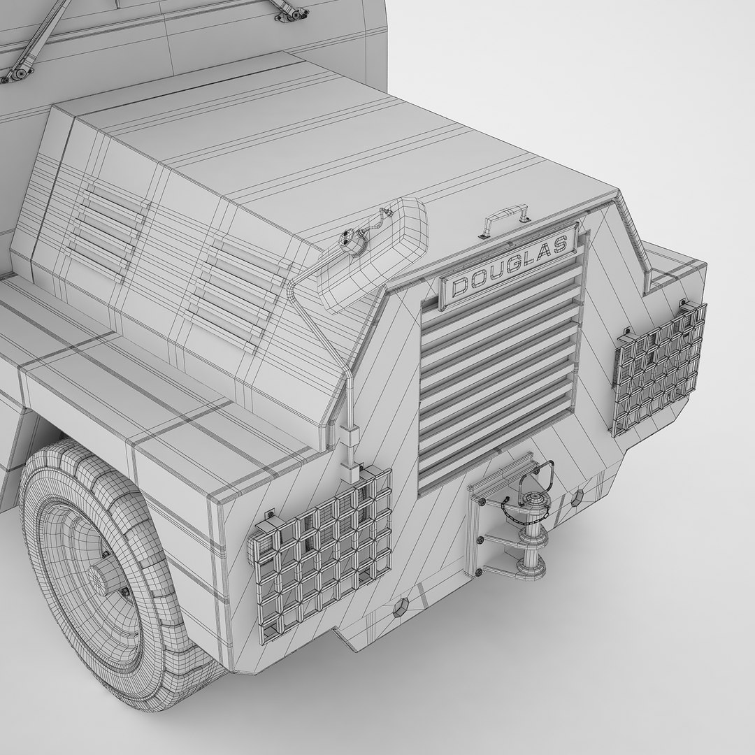 3d model douglas dc5 hd