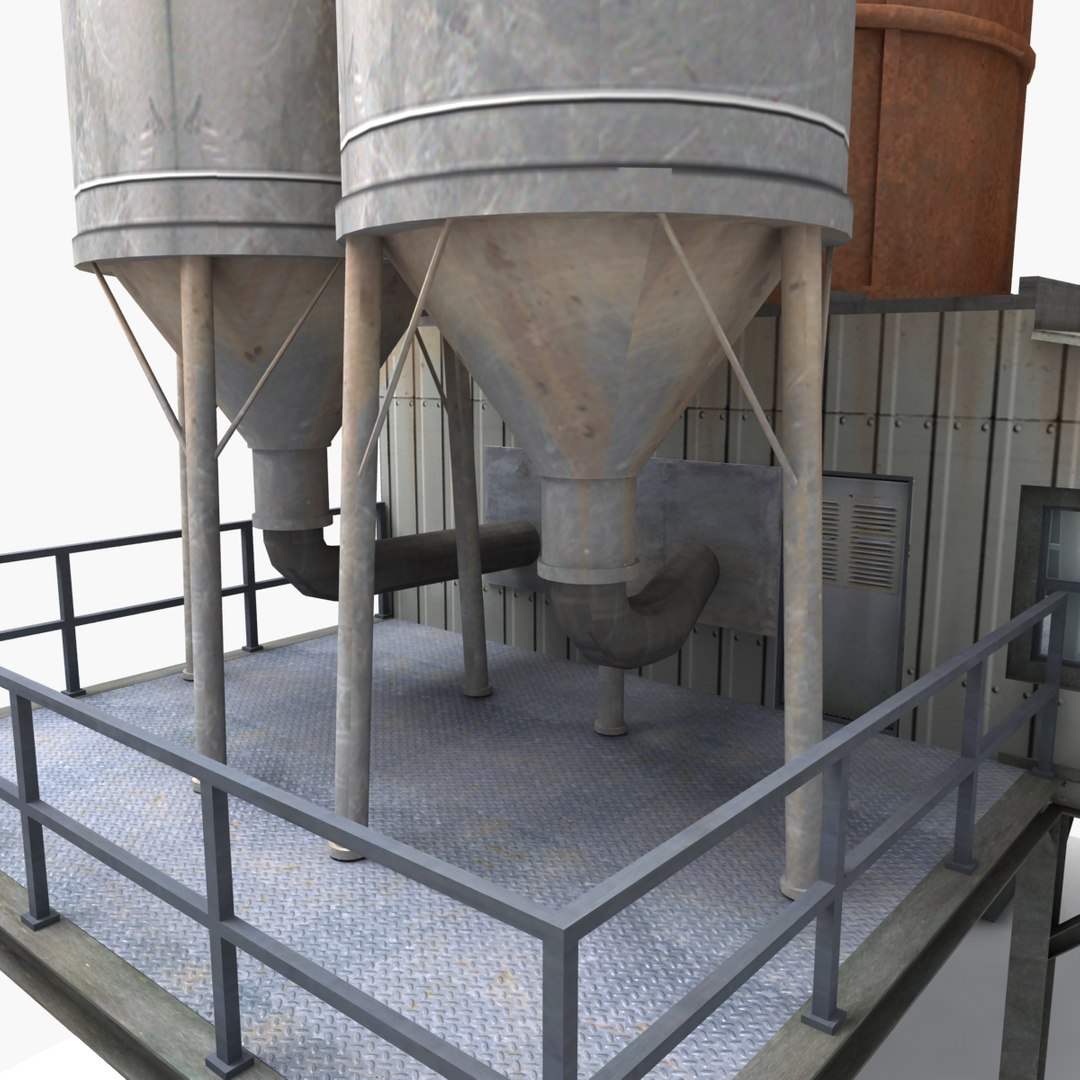 silo 3d model