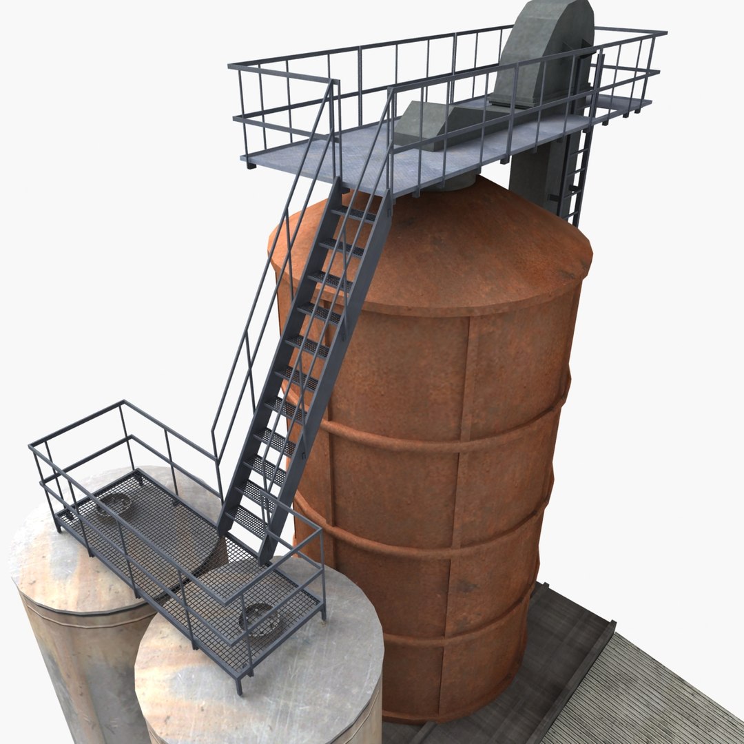 silo 3d model