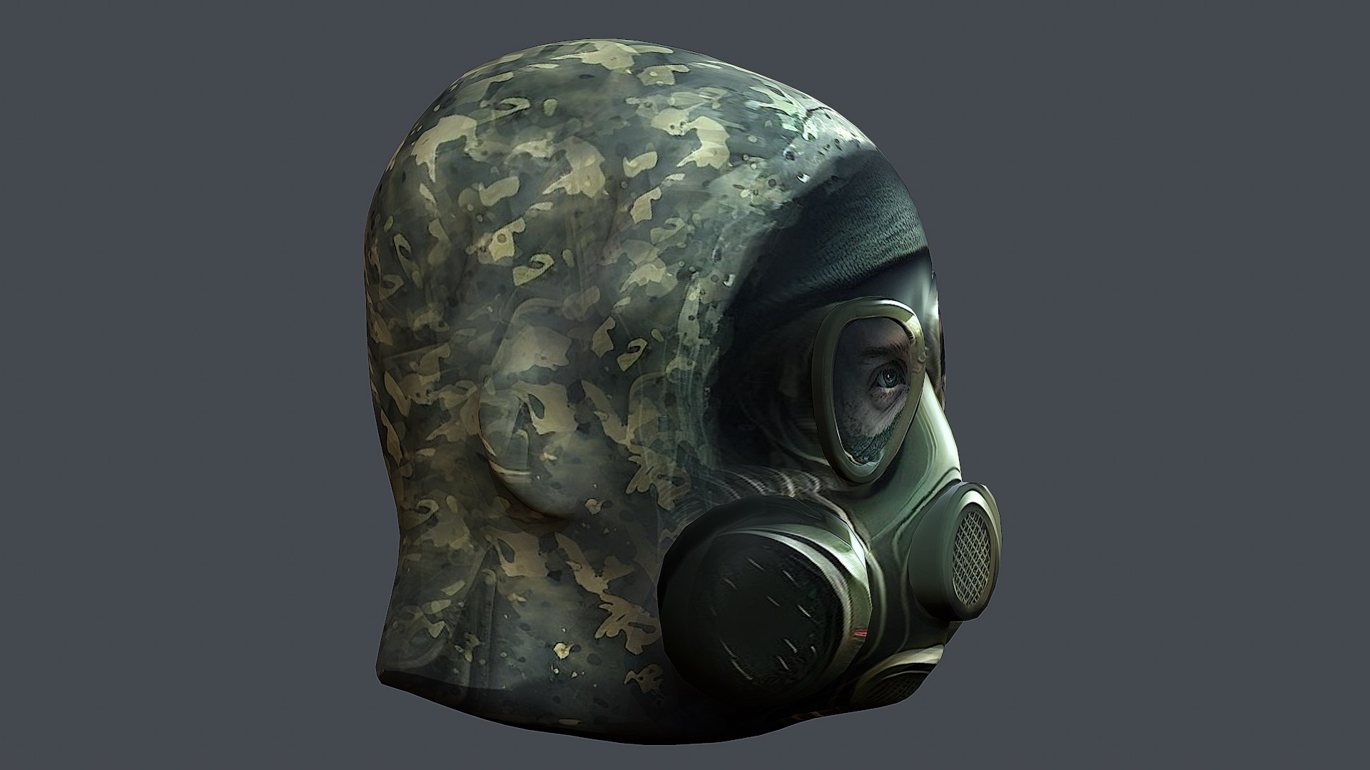 3D Gas Mask Helmet 3d Model Military Combat Protection 3D Model ...