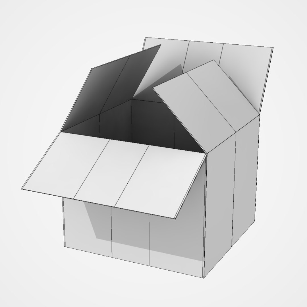 3d Model Carton Box