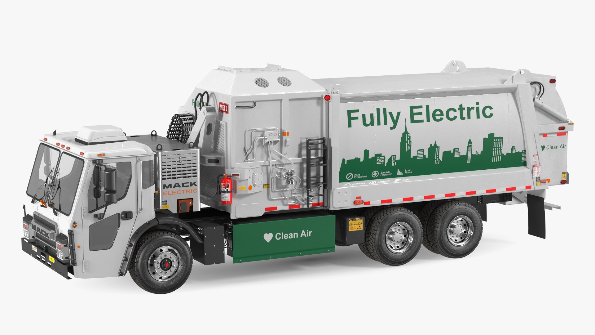 LR Electric Mack White Simple Interior Rigged for Cinema 4D model ...