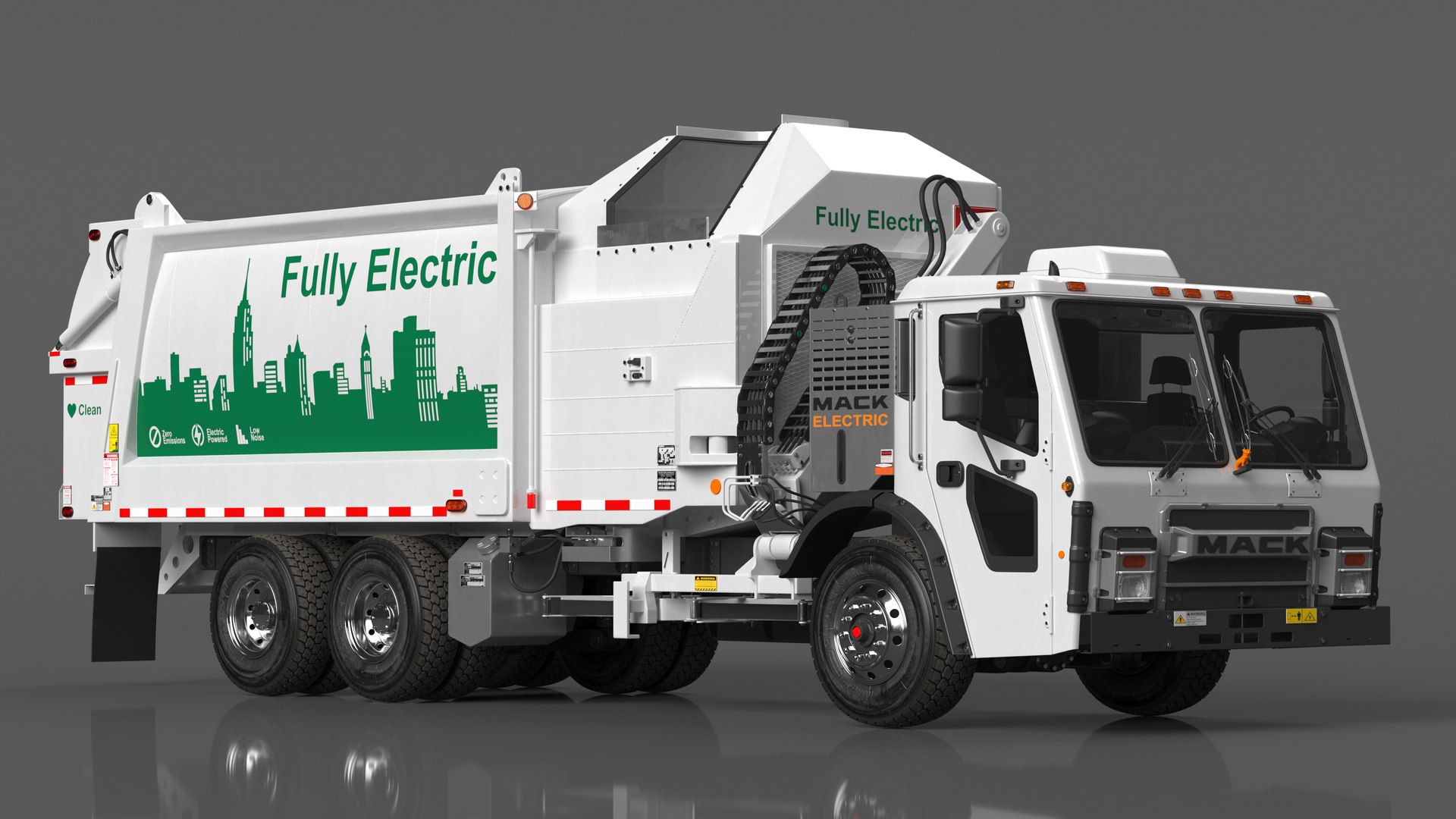 LR Electric Mack White Simple Interior Rigged for Cinema 4D model ...