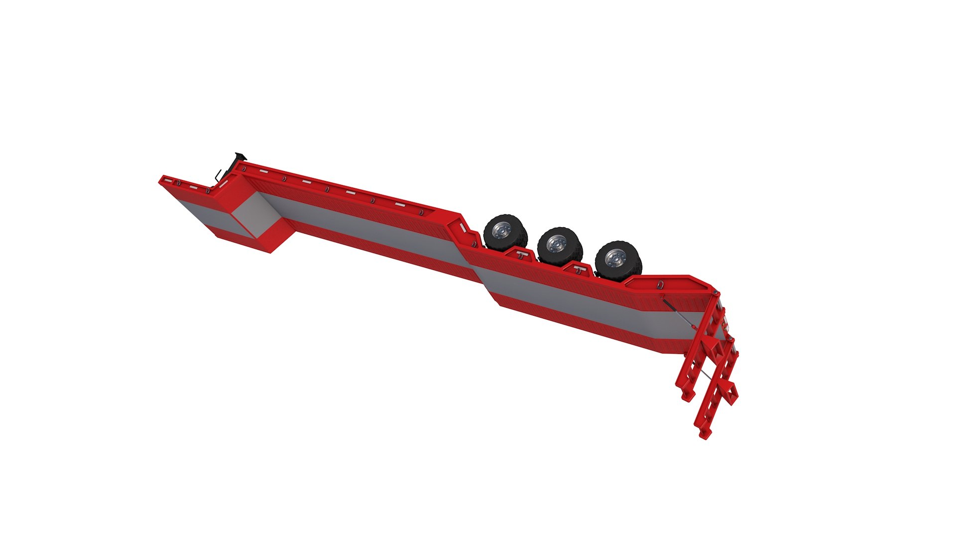 Low Loader Semi Trailer 3D Model - TurboSquid 1931767