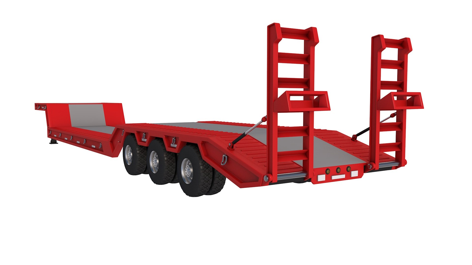 Low Loader Semi Trailer 3D Model - TurboSquid 1931767