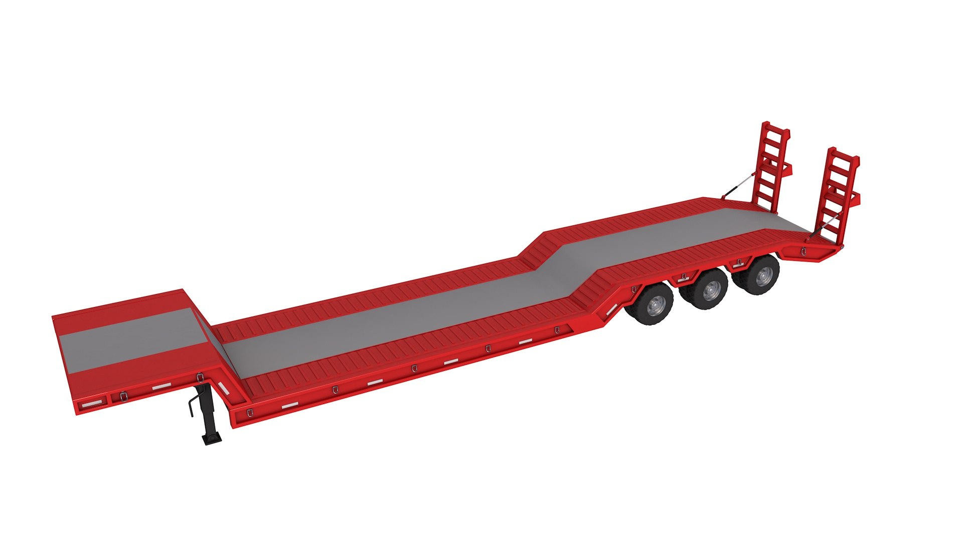Low Loader Semi Trailer 3D Model - TurboSquid 1931767