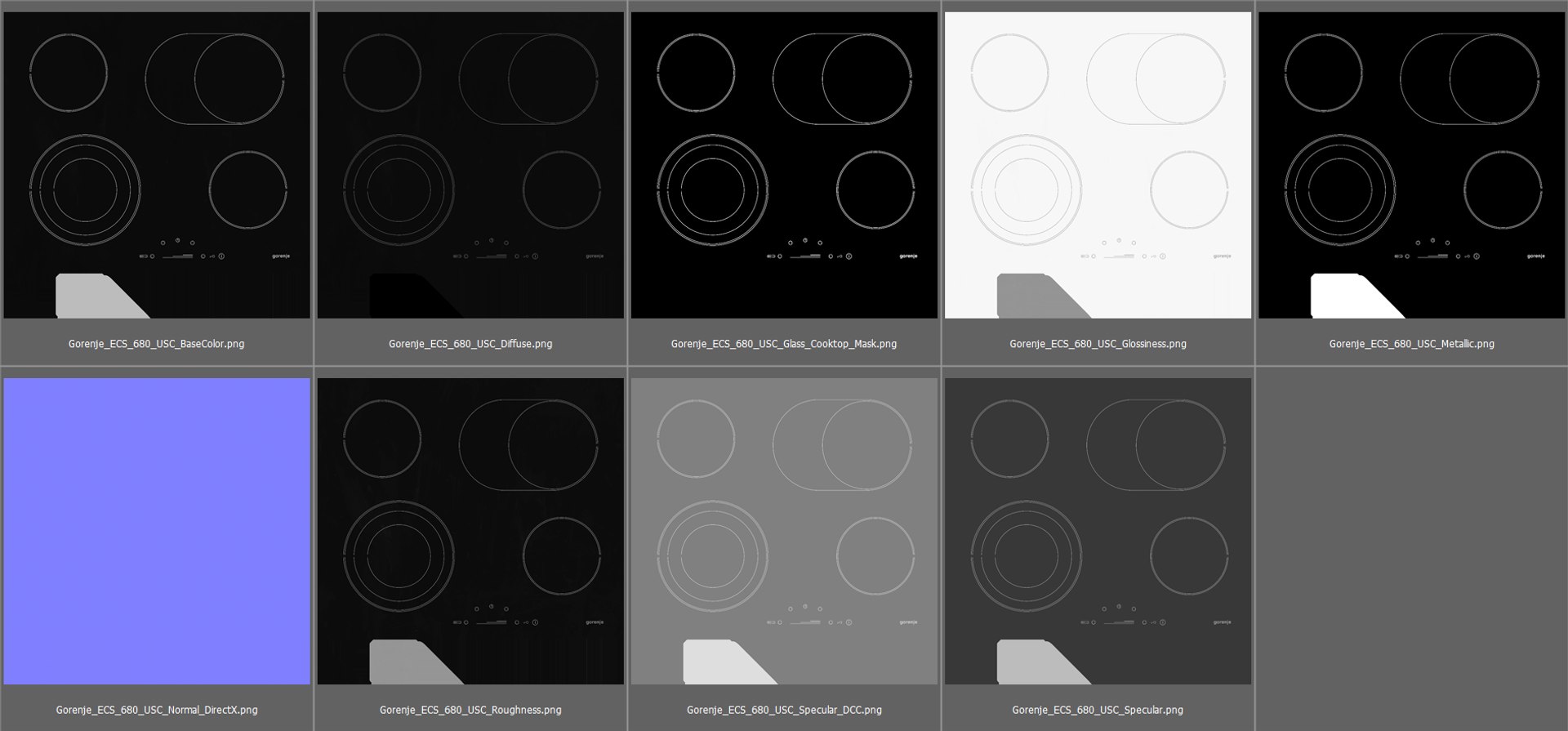 3D Realistic Glass Hob Gorenje Model - TurboSquid 1430888