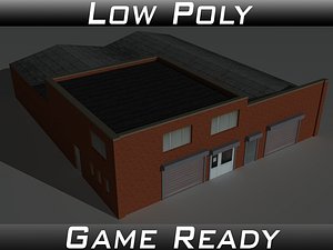 victorian warehouse factory building 3d model