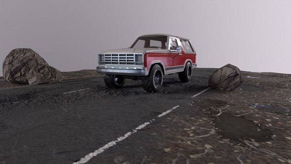 Low-poly 3d model SUV car with interior and exterior PBR Low-poly 3D ...