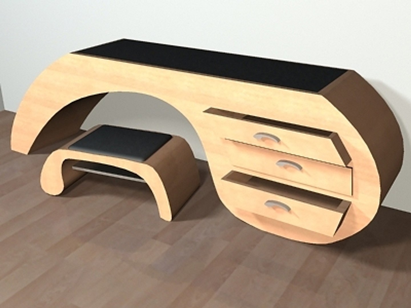 3d Curl Desk