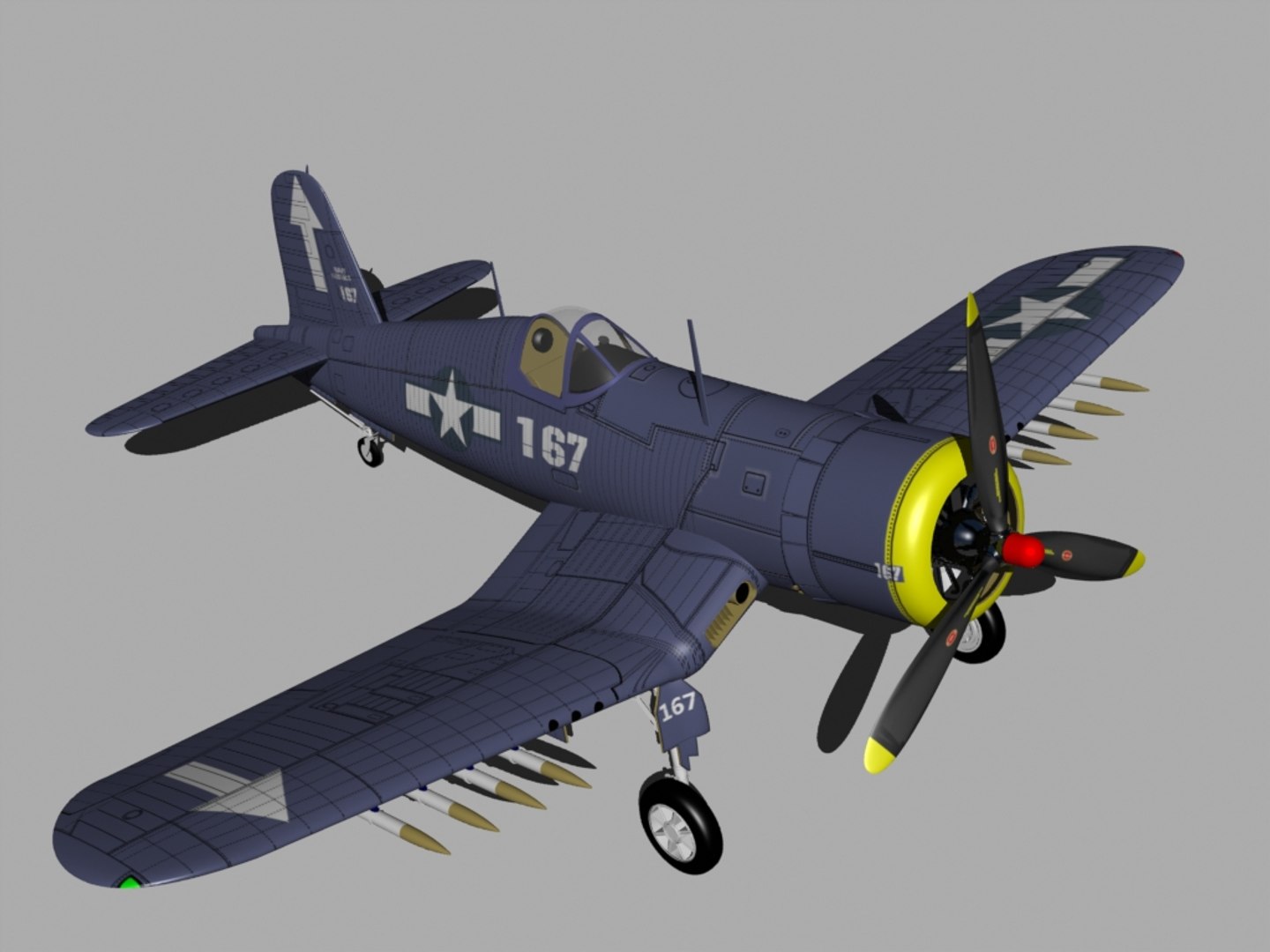 Corsair F4u 3d 3ds