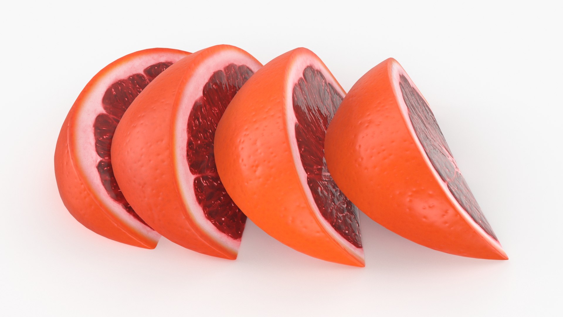 Blood Orange Slices 3D Model - TurboSquid 1992862