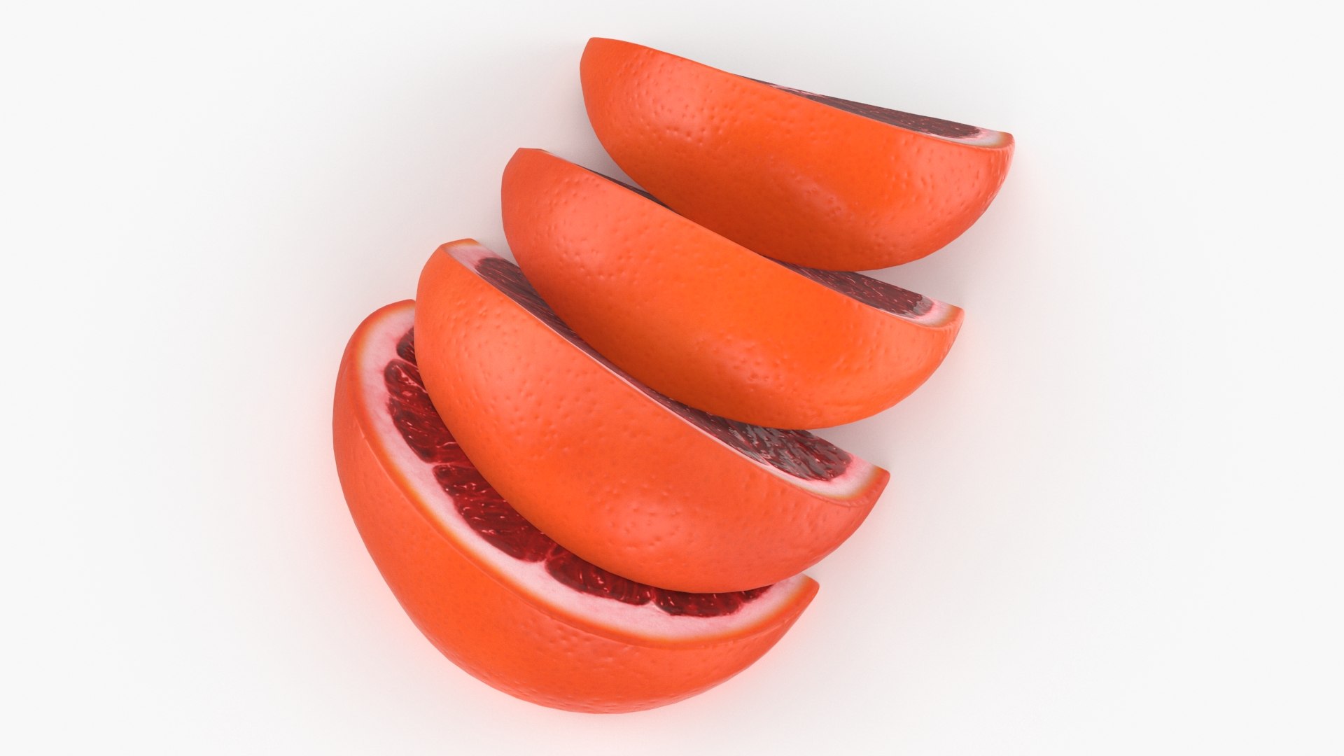 Blood Orange Slices 3D Model - TurboSquid 1992862