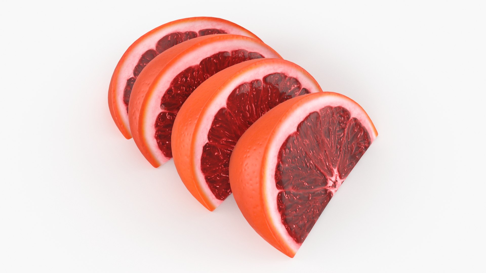 Blood Orange Slices 3D Model - TurboSquid 1992862