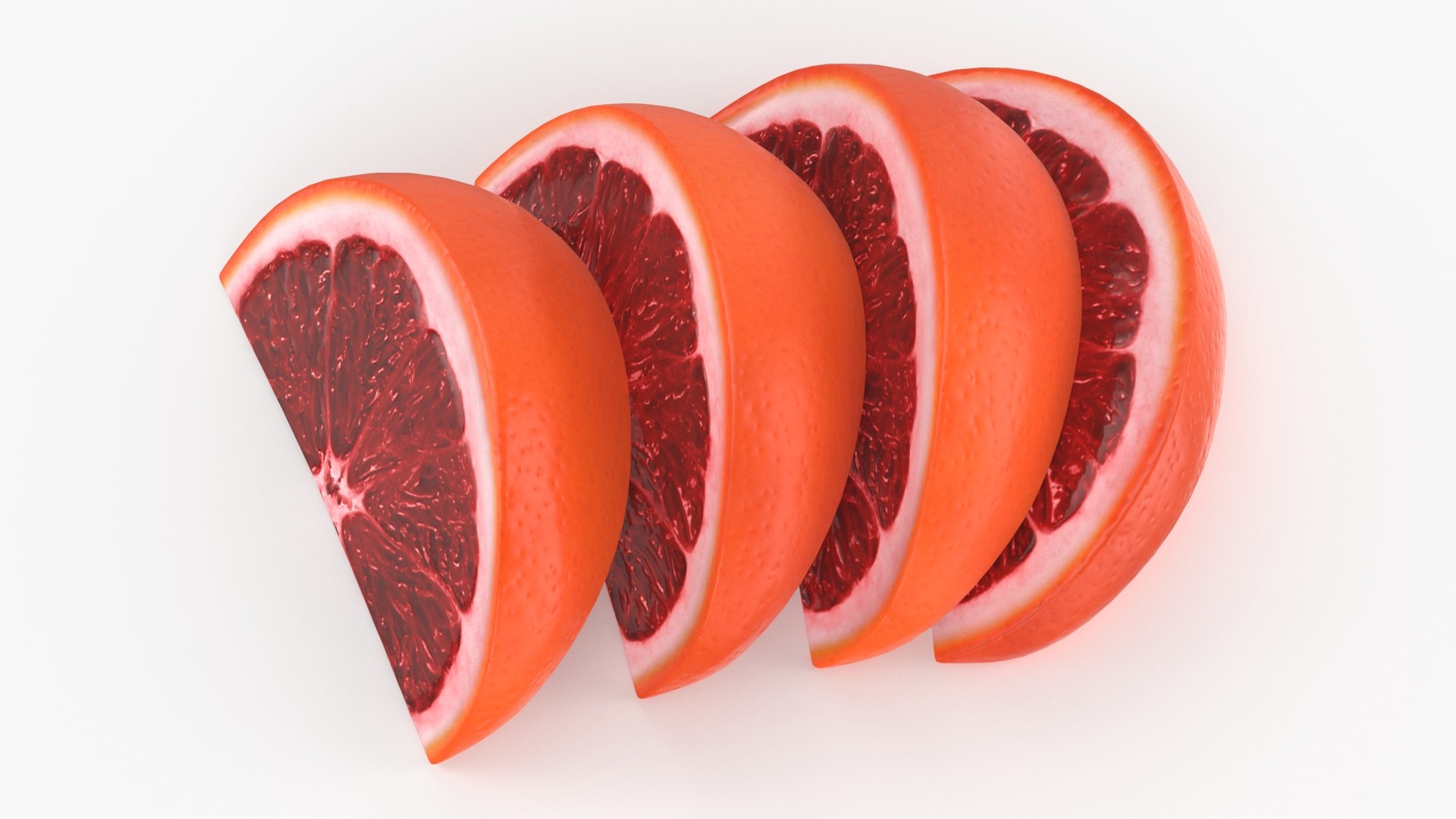 Blood Orange Slices 3D model - TurboSquid 1992862