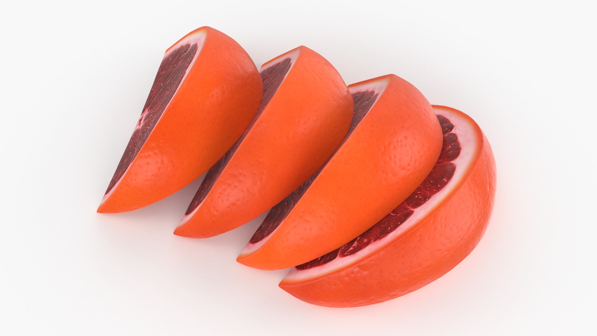 Blood Orange Slices 3D Model - TurboSquid 1992862
