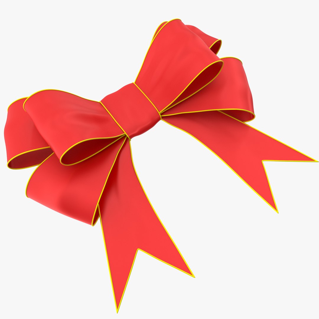 3d ribbon bow model